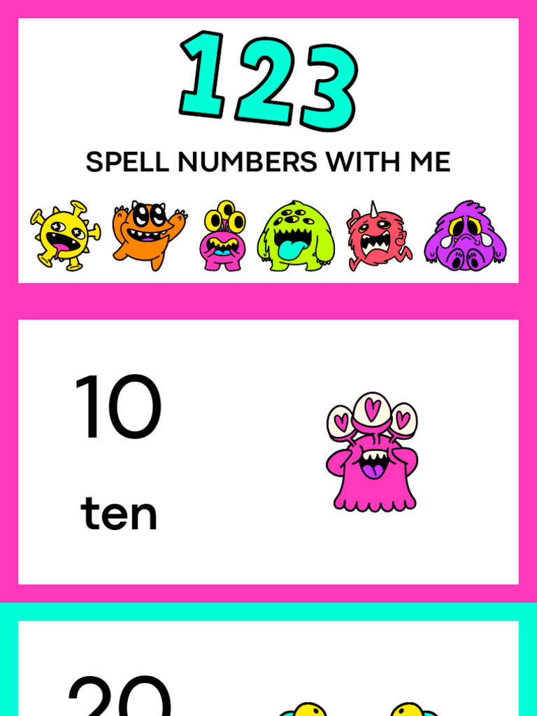 Spell Numbers With Me | PDF