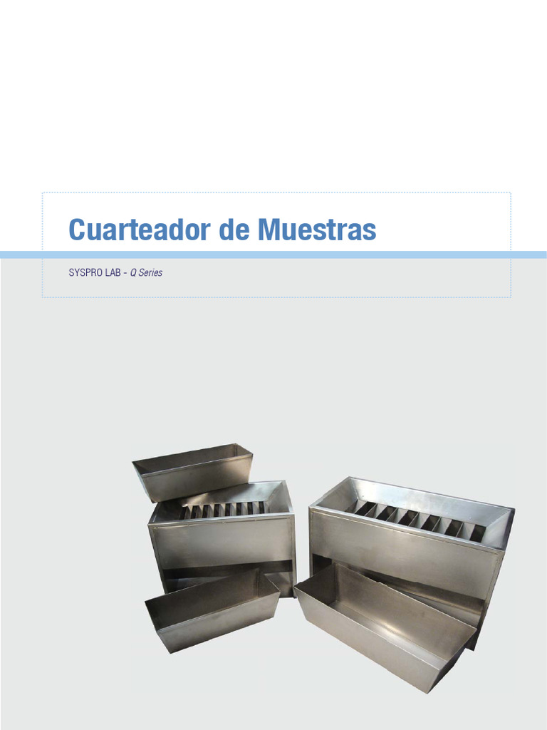 Cuarteador de Muestras SYSPRO LAB | PDF