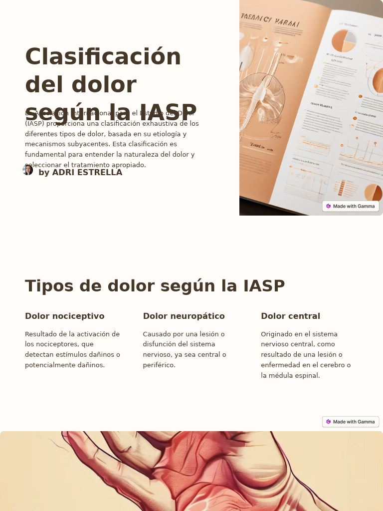 Clasificacion Del Dolor Segun La IASP | PDF