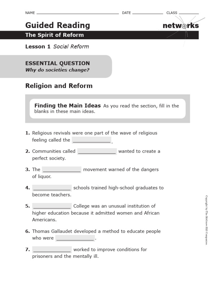 Chapter 15 Lesson 1 Guided Notes | PDF
