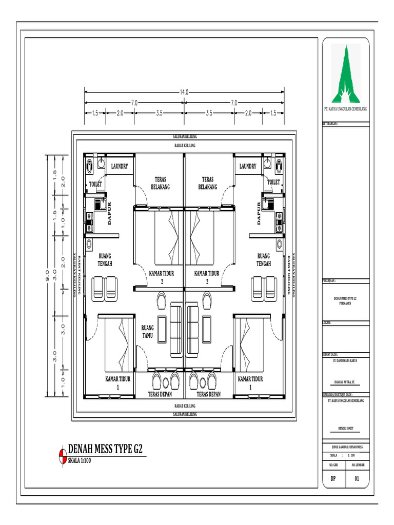 DENAH MESS TYPE G2 | PDF