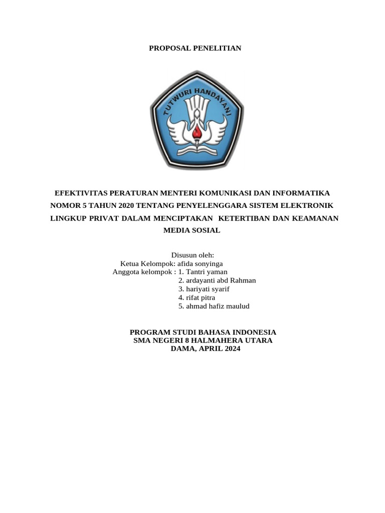 Proposal Penelitian | PDF