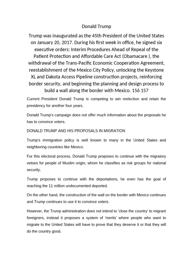 Donald Trump | PDF