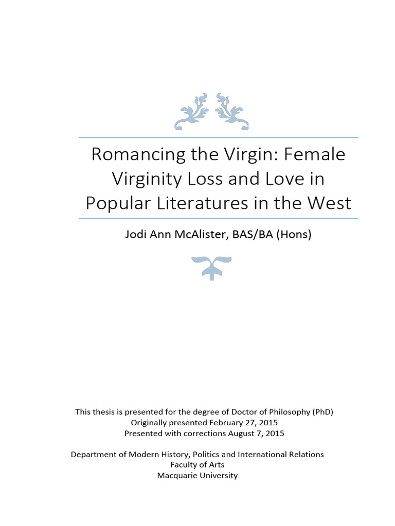 Virginity Loss and Love | PDF