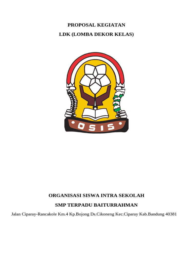 Proposal LDK (Lomba Dekor Kelas) | PDF
