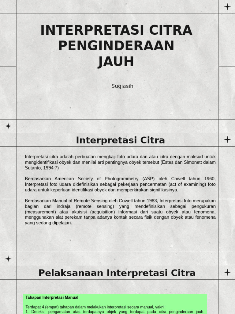 Unsur-Unsur Interpretasi Citra | PDF