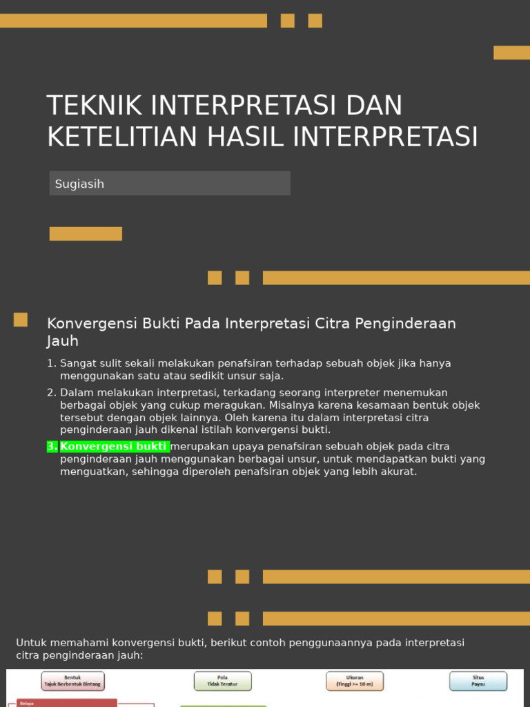 Teknik Interpretasi Dan Uji Ketelitian Interpretasi - 1 | PDF