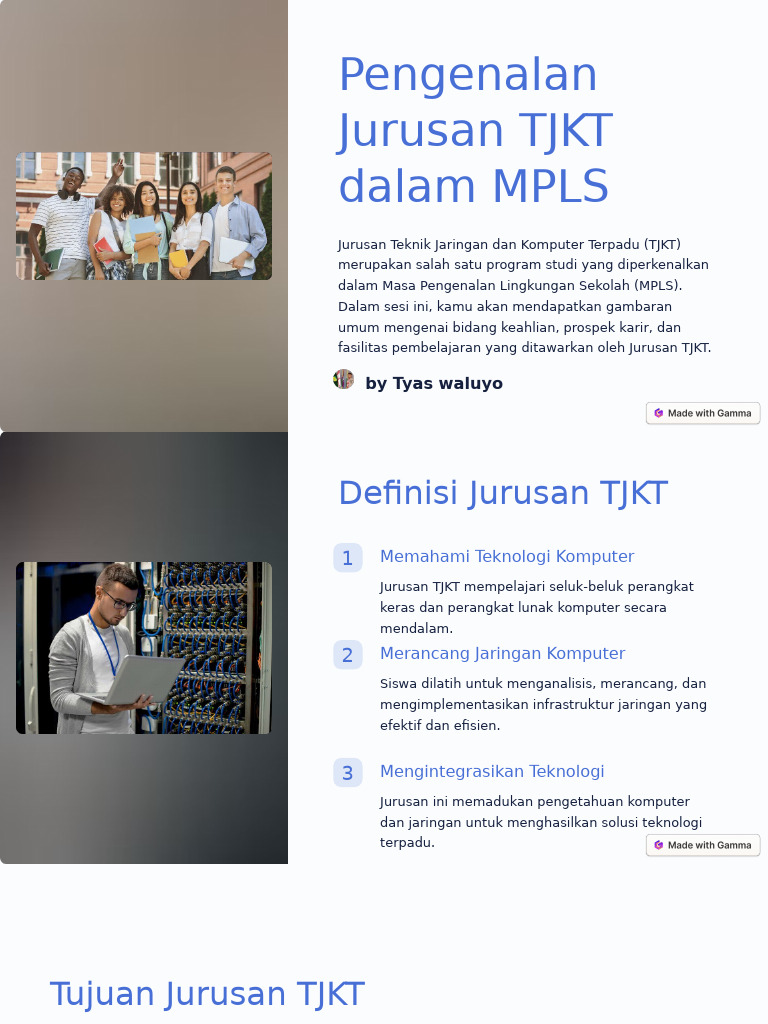 Pengenalan Jurusan TJKT Dalam MPLS | PDF