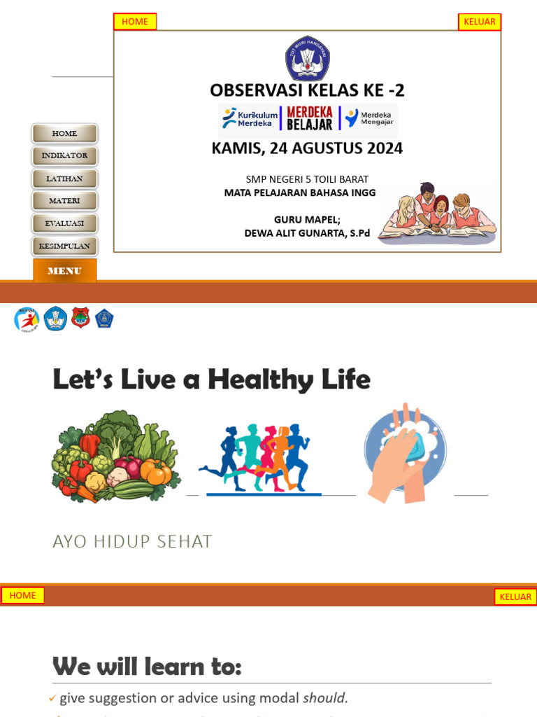 Let's Live A Healthy Life | PDF