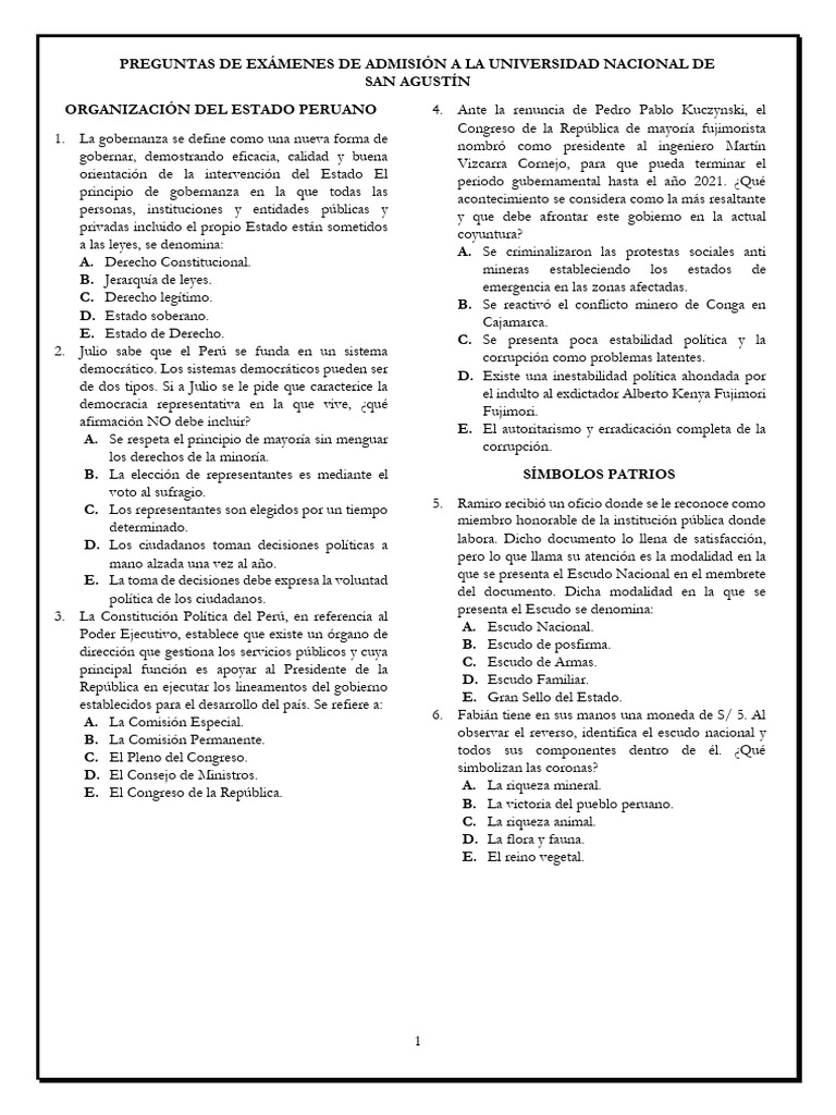 PREGUNTAS DE EXAMEN - Segundo Tomo | PDF