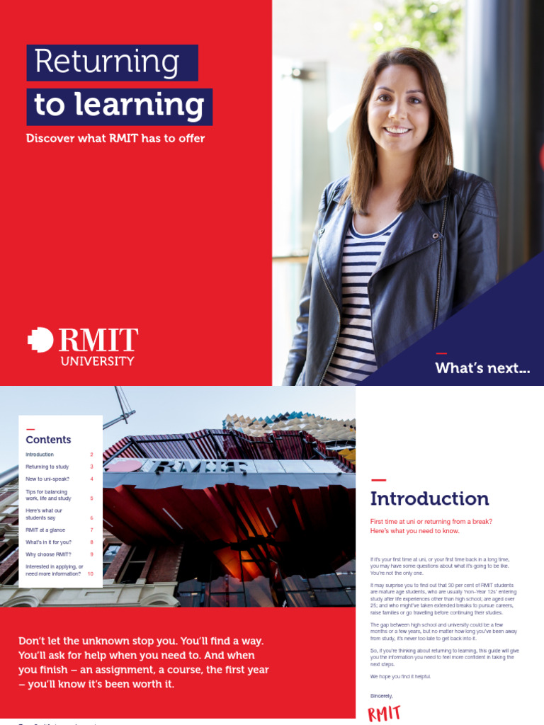 Returning To Learning Guide | PDF