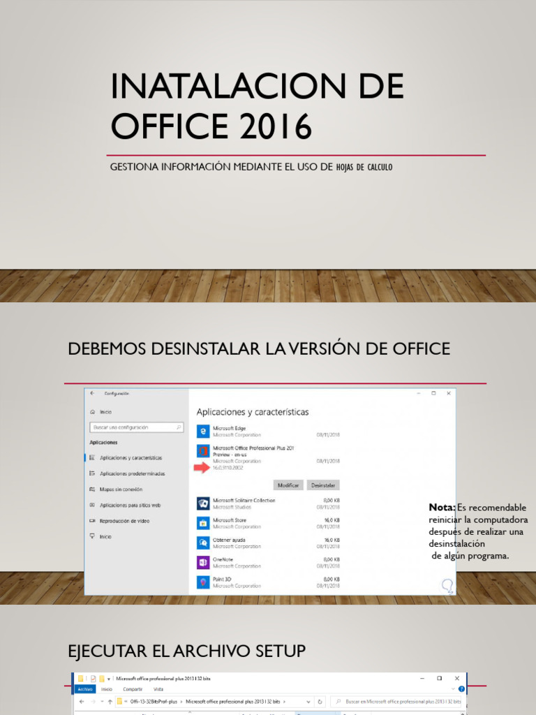 Inatalacion de Office 2016 | PDF