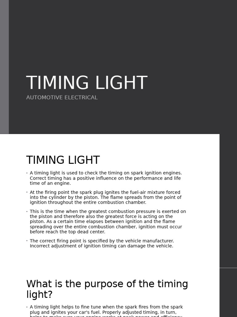 Timing Light | PDF