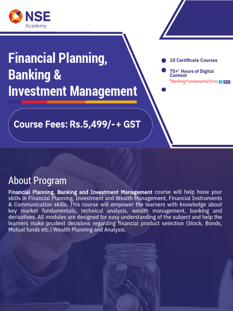 Brochure Financial Planning Banking & Investment Management | PDF