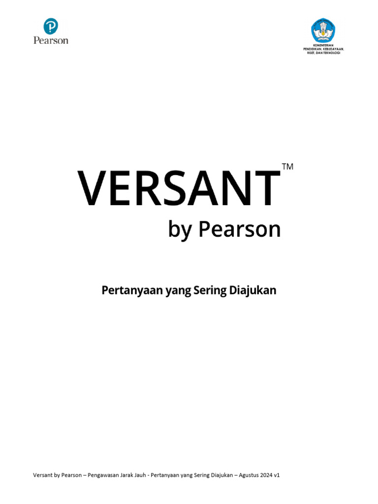 Versant Faqs Bahasa Indonesia | PDF