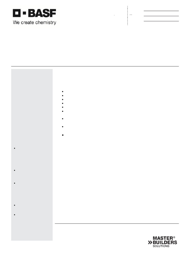 Basf MasterPolyheed 1072 Tds SP | PDF