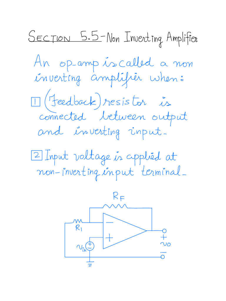 Section5.5 Noninverting Amplifier | PDF