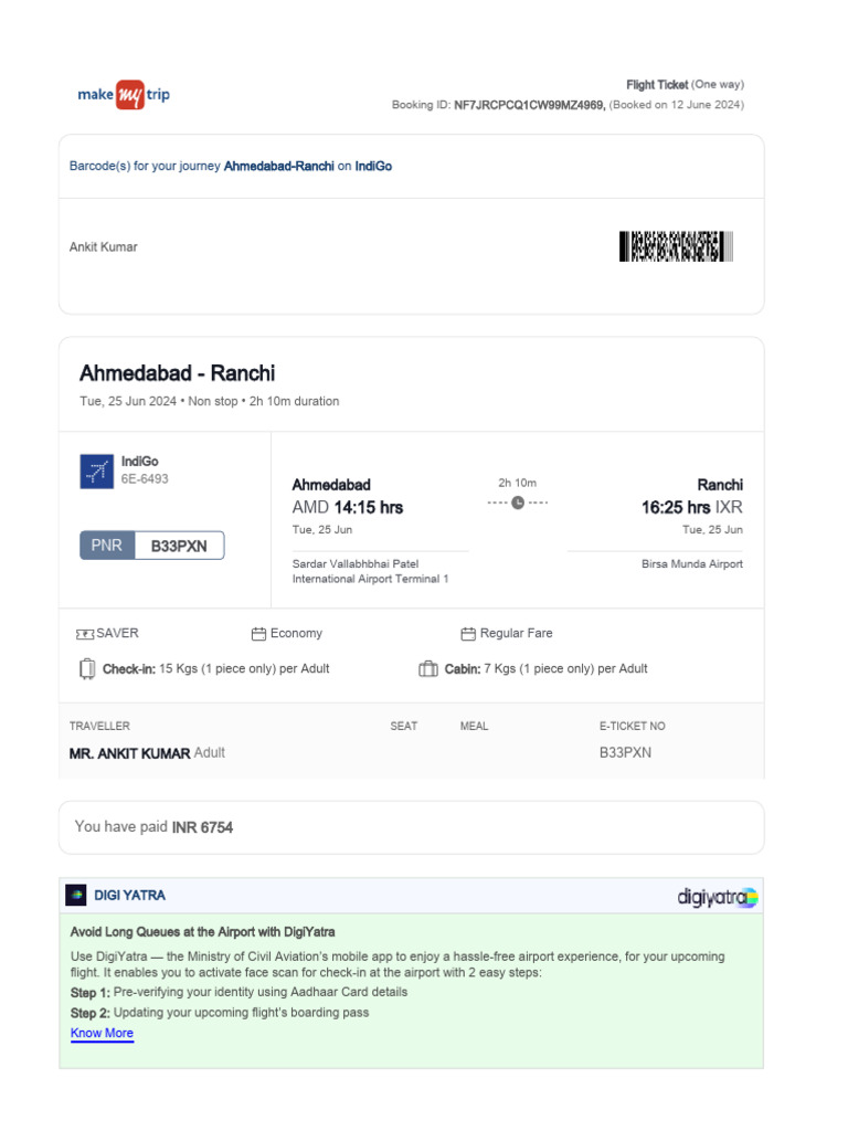 NF7JRCPCQ1CW99MZ4969 ETicket | PDF