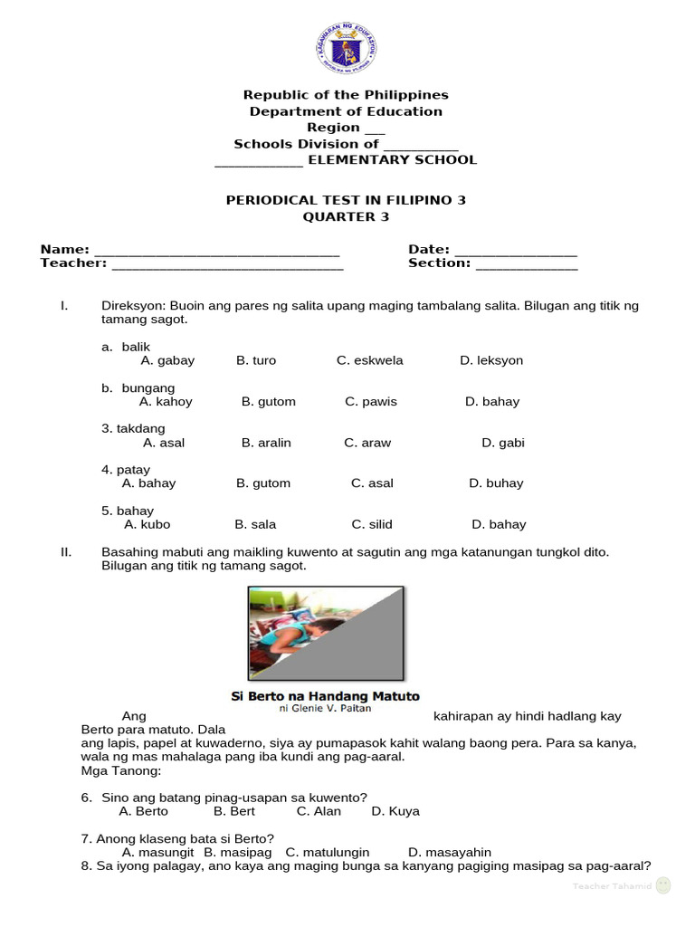 Filipino 3 | PDF