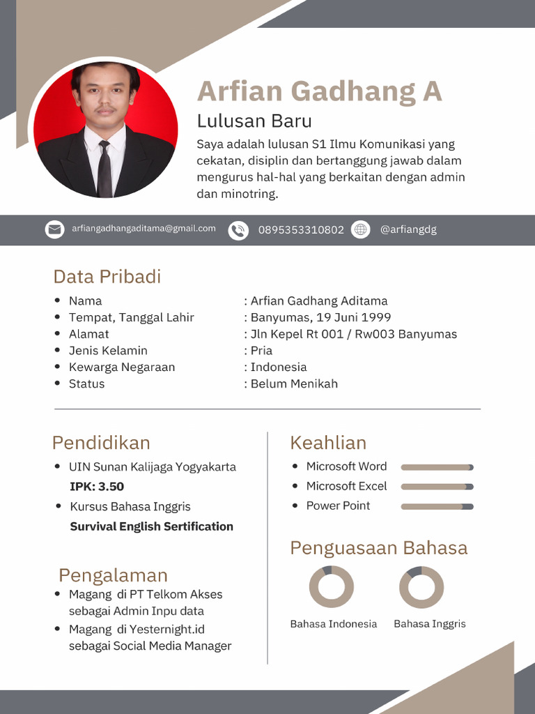 CV Arfian Gadhang Aditama | PDF