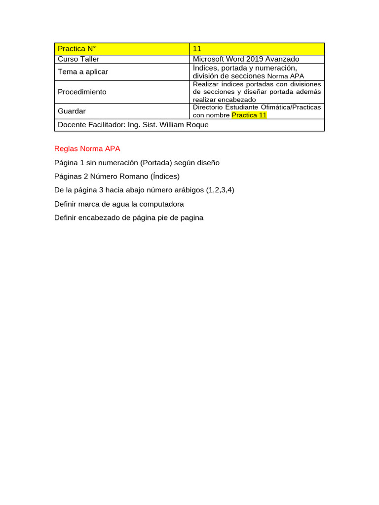 Practica 11 Indice y Portadas | PDF