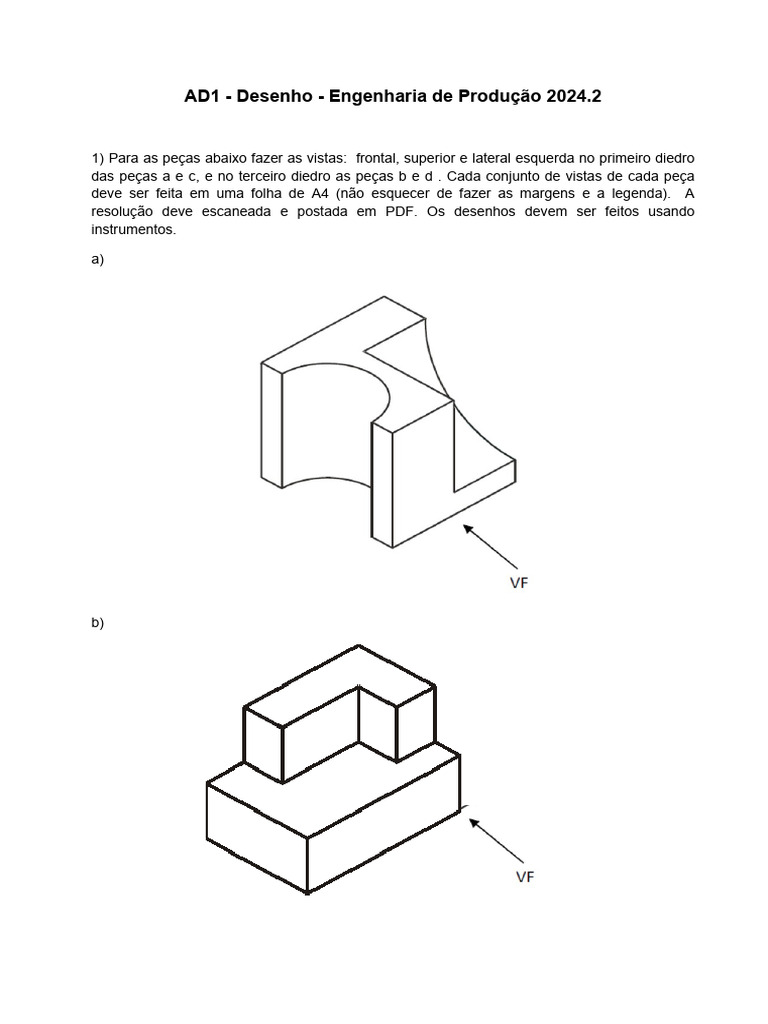 AD1 - Desenho 2024.2 . | PDF