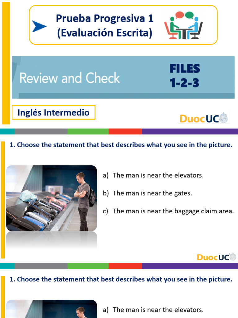 Ini 5111 - Ayudantía Test 1 - Escrito (Units 1-2-3) | PDF