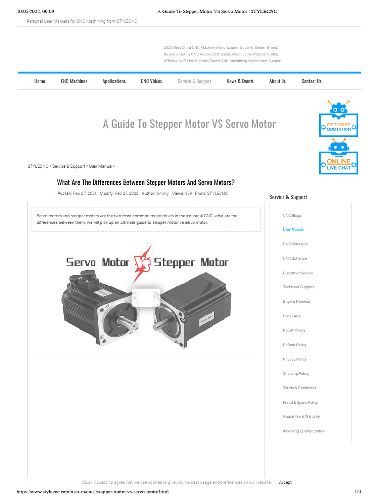 A Guide To Stepper Motor Vs Servo Motor Pdf