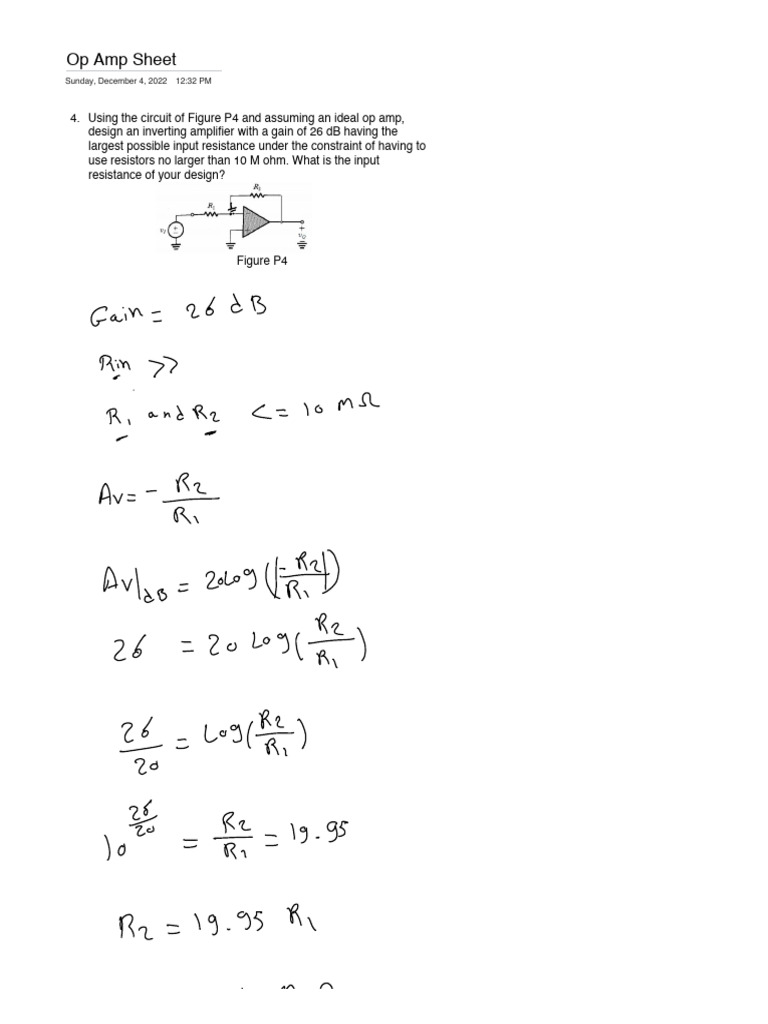 04-Operational Amplifier Notes (Part 2) | PDF