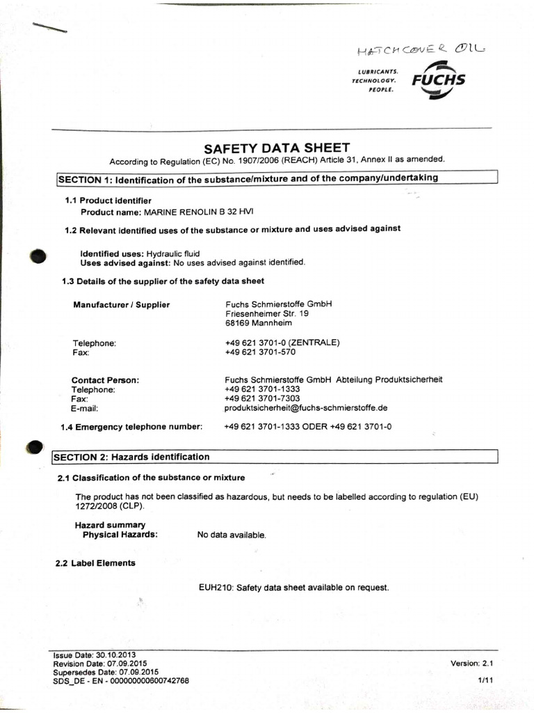 Renolin B 32 HVI | PDF
