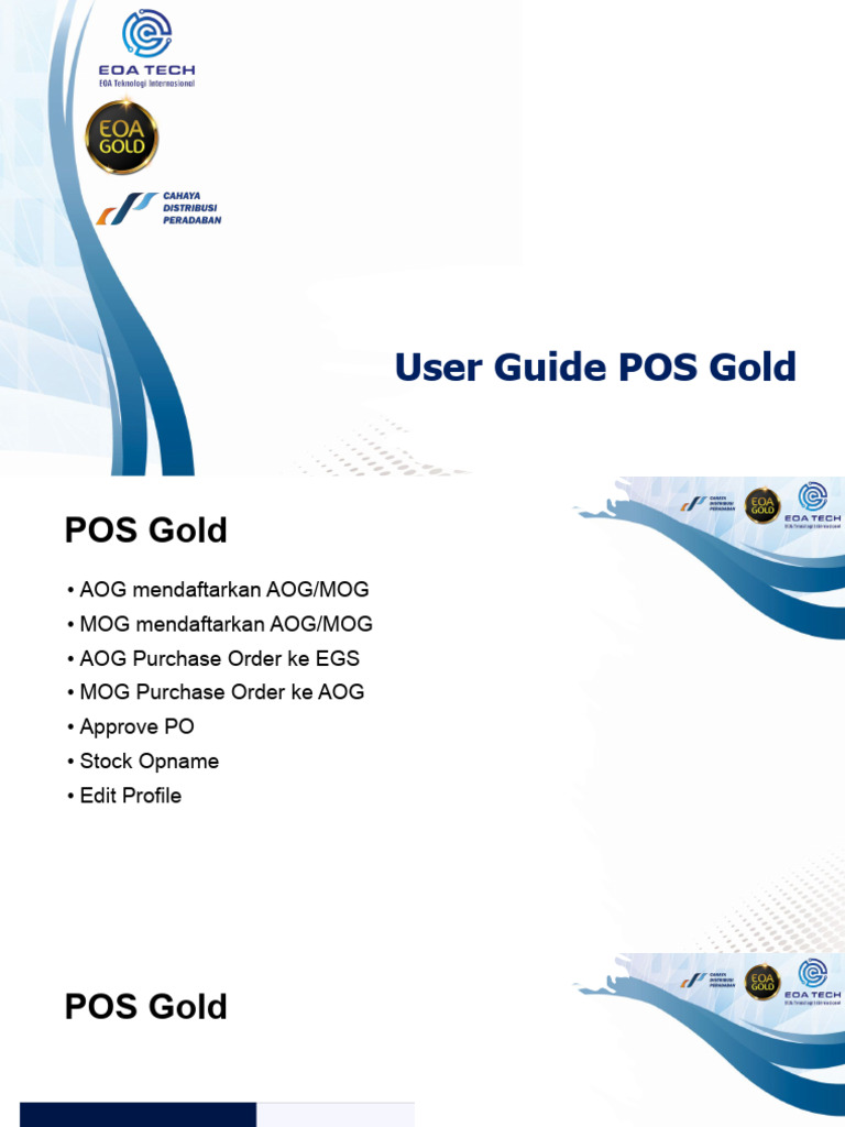 User Guide POS Gold | PDF