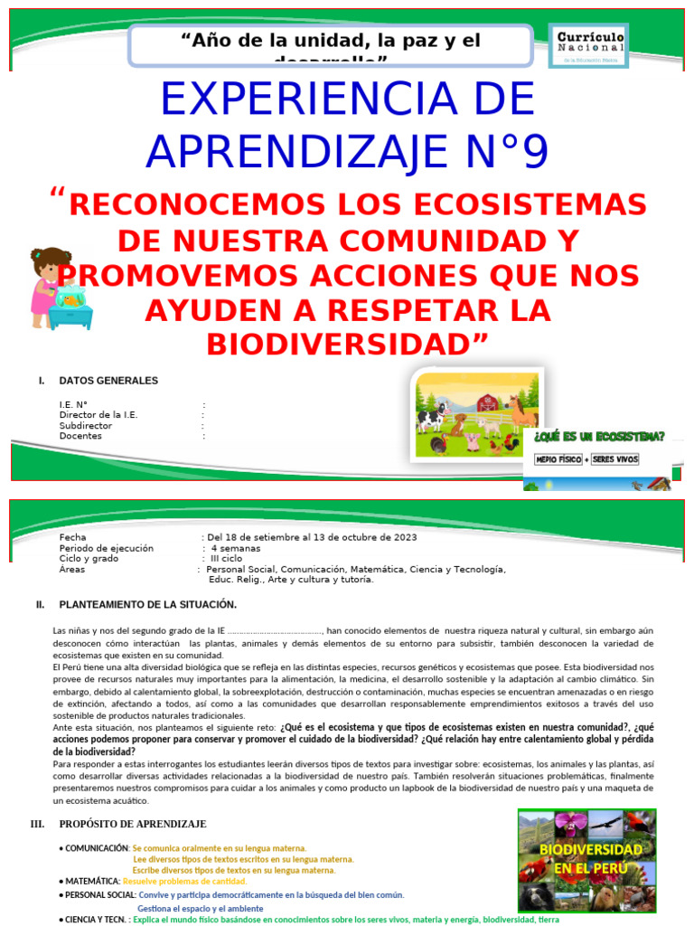 IIIC EXPERIENCIA DE APRENDIZAJE 9 (1) | PDF