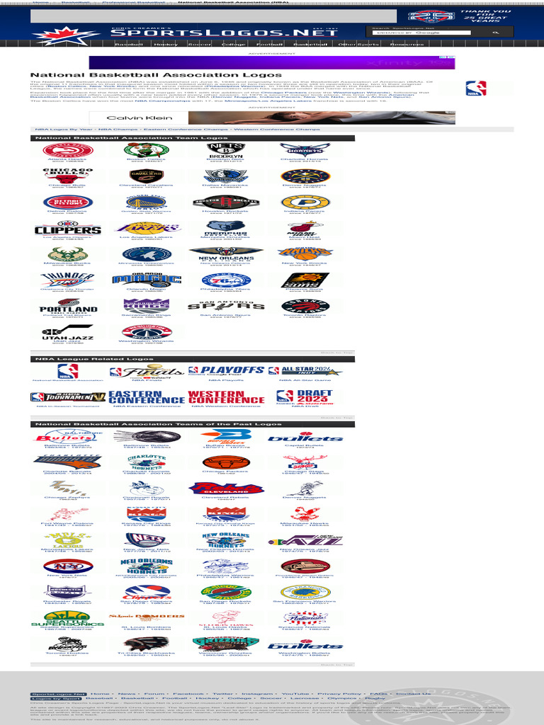 NBA Logos - National Basketball Association Logos - Chris Creamer's Sports Logos Page | PDF