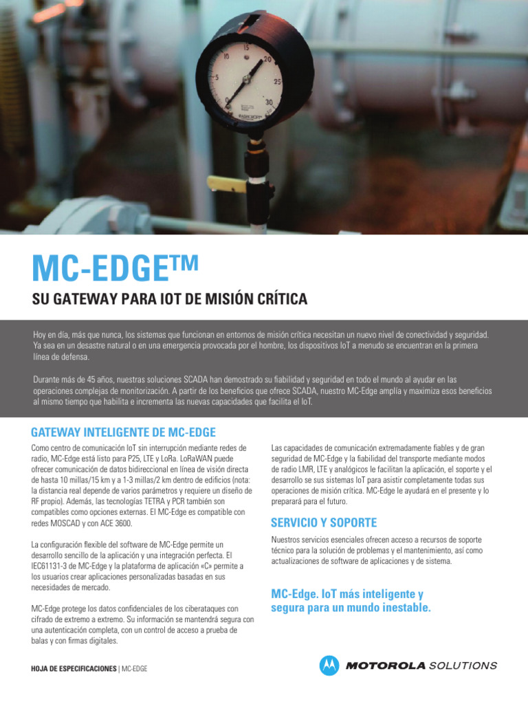 MC Edge Spec Sheet ES | PDF