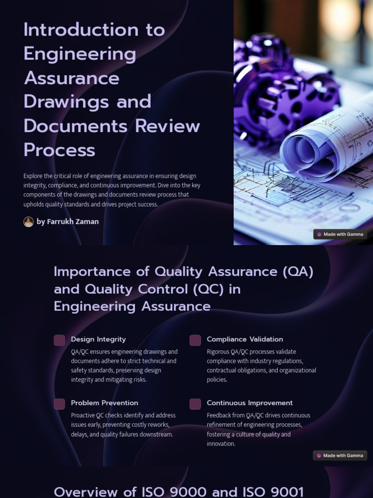 Introduction To Engineering Assurance Drawings and Documents Review ...