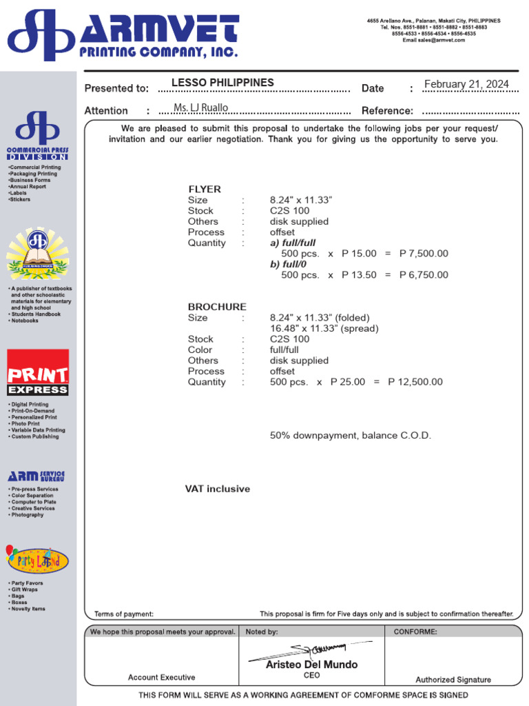 Lesso Phils - Brochure. 0221 Canvass | PDF