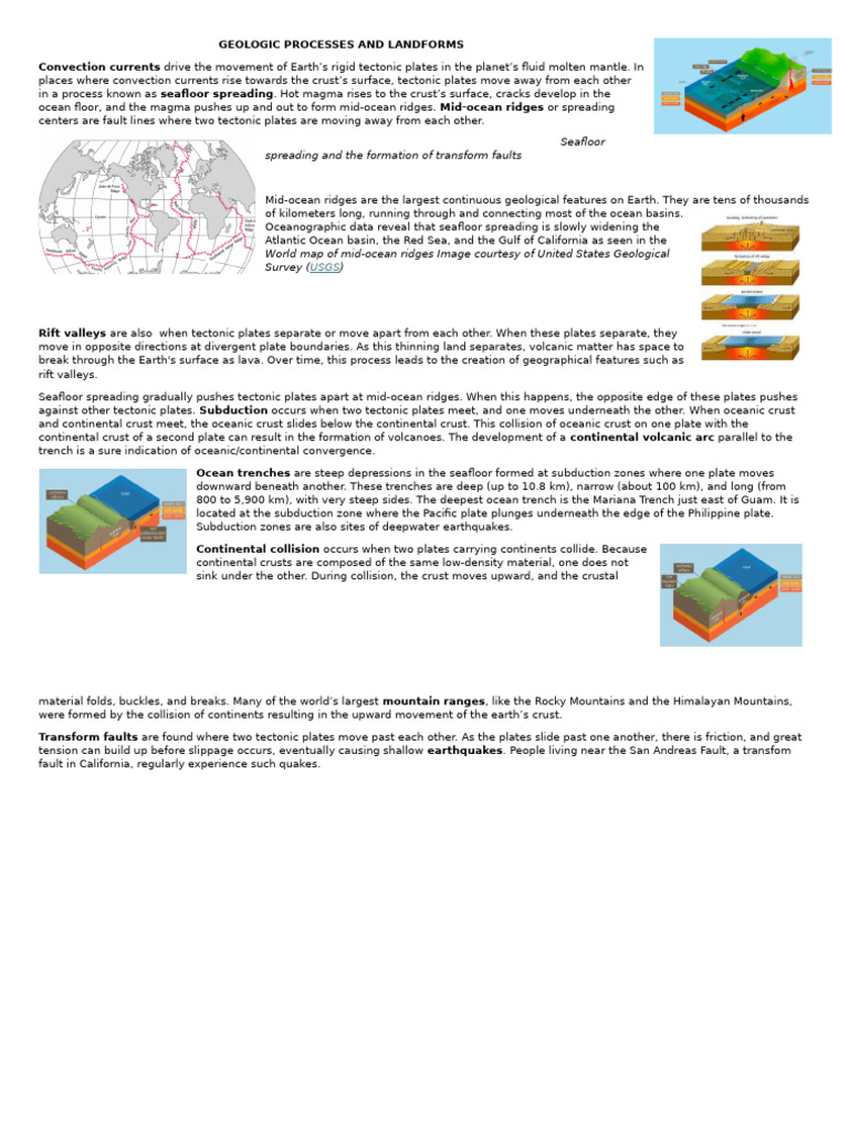 Week 6-Geologic Processes and Landforms | PDF