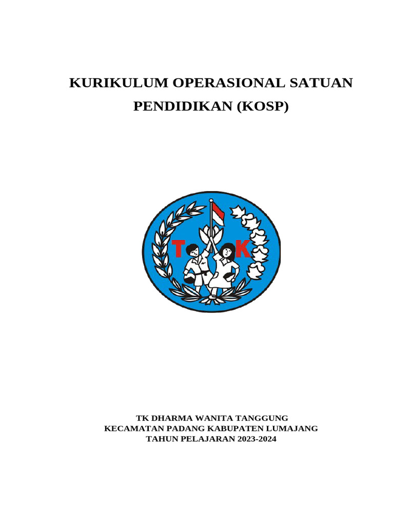 Contoh Kosp Paud/tk/ra | PDF