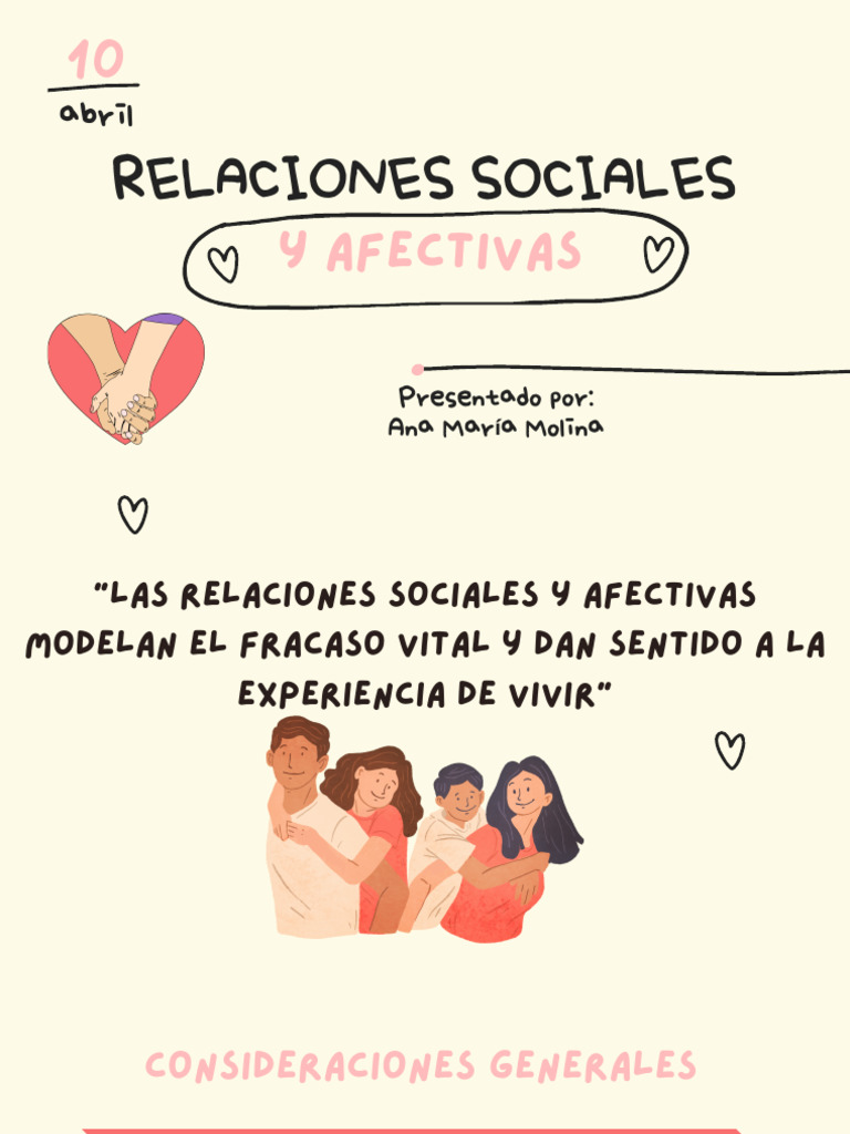 Importancia de las Relaciones Sociales | PDF | Teoría de apego ...