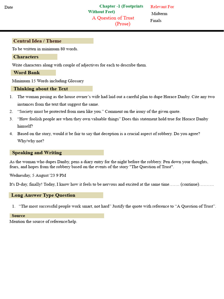 A Question of Trust | PDF