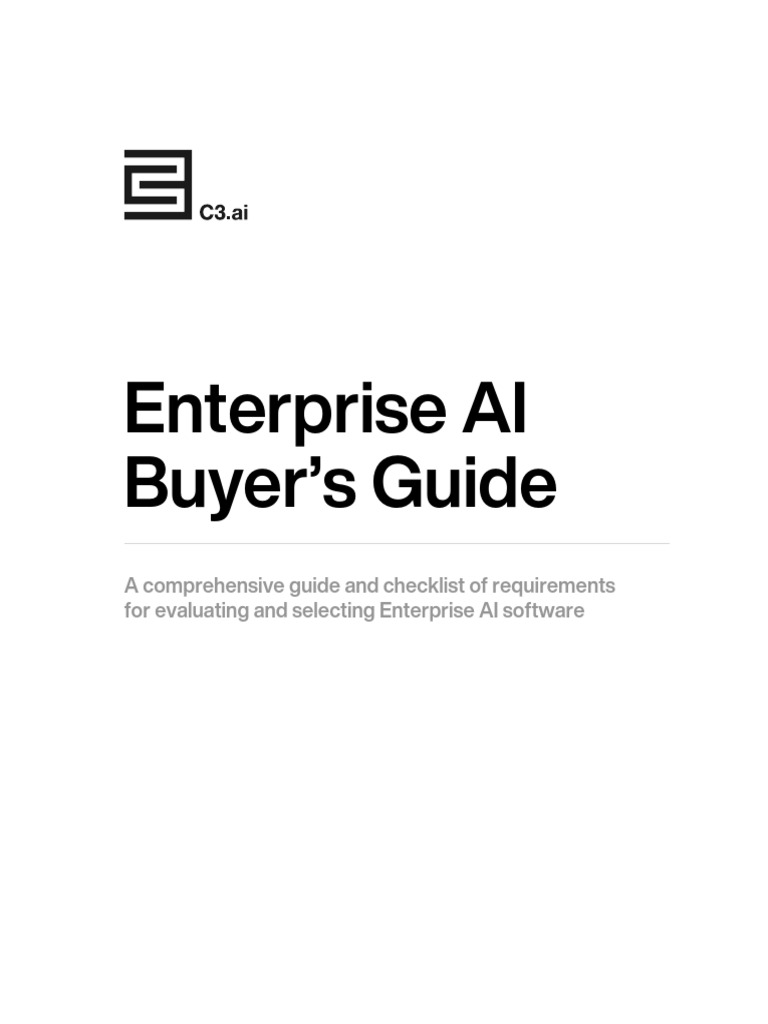 Enterprise AI Buyers Guide | PDF