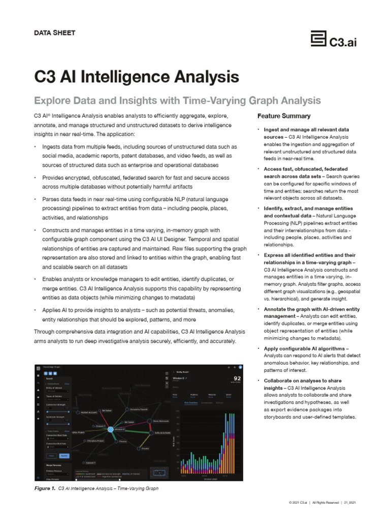 C3 AI Data Sheet Intelligence Analysis - New | PDF