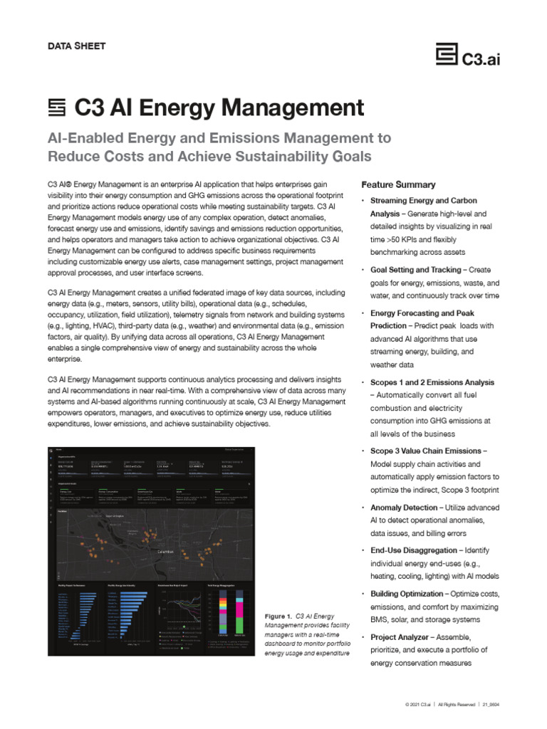 C3-AI-Data-Sheet-Energy-Management_new | PDF