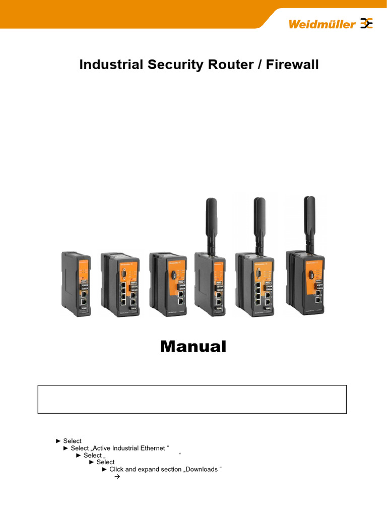 Manual WM Security Routers V2.05 en (1) | PDF
