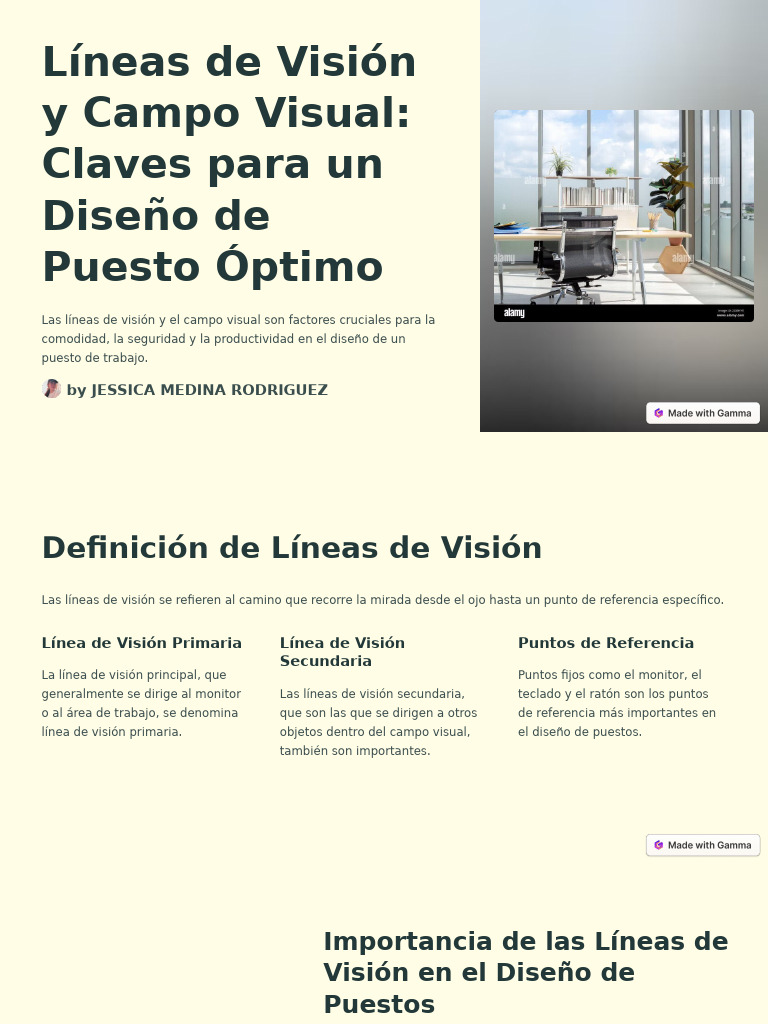 Lineas de Vision y Campo Visual Claves para Un Diseno de Puesto Optimo | PDF