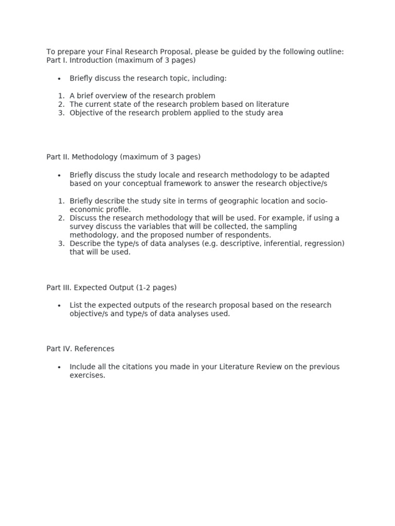 Research Proposal Guide | PDF