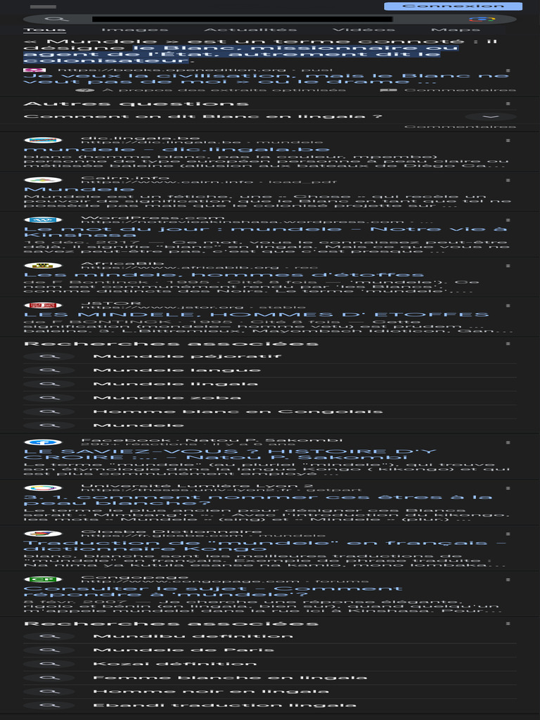 Mundele Signification - Recherche Google | PDF