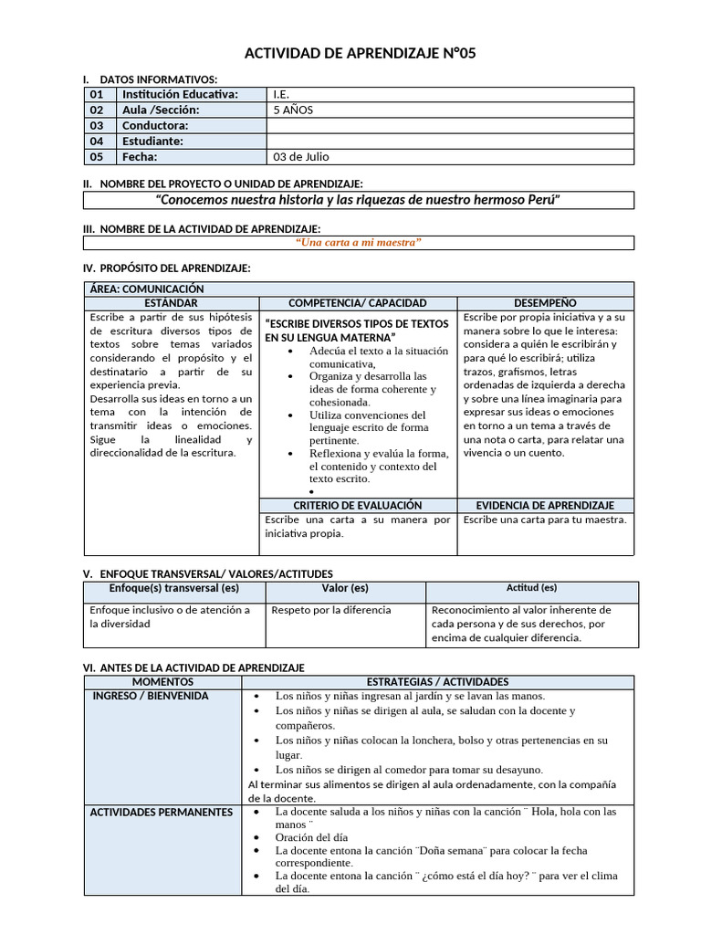 Carta Creativa para la Maestra | PDF | Aprendizaje | Salón de clases