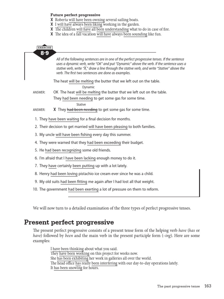4-Perfect Progressive Tenses | PDF
