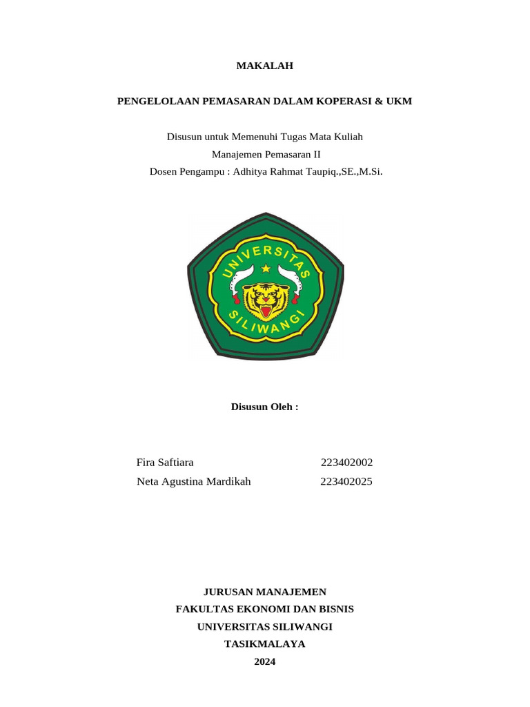 Kel 5. Manajemen Koperasi & Ukm | PDF